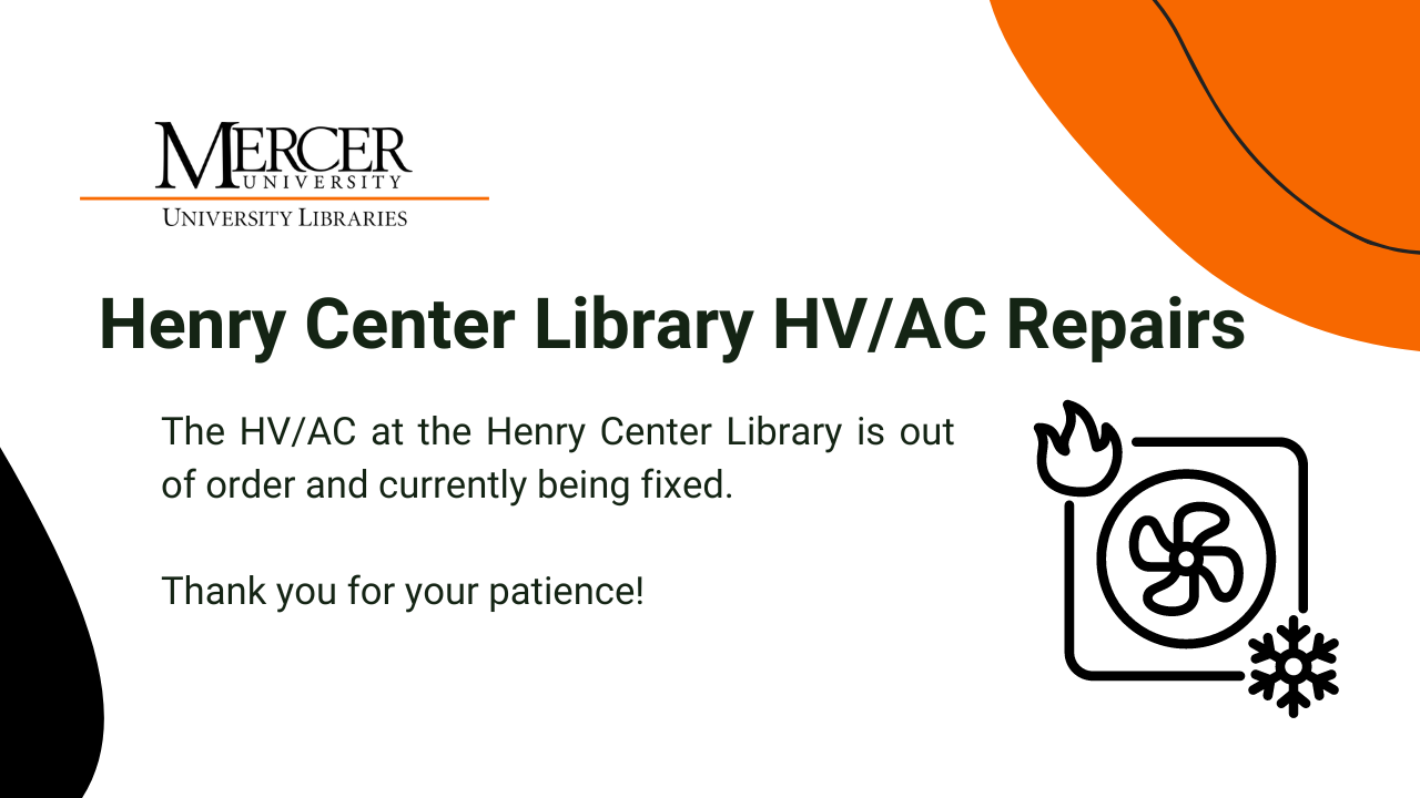 Henry Center Library HV/AC Repairs – Fixed (07/19/24) – Mercer ...